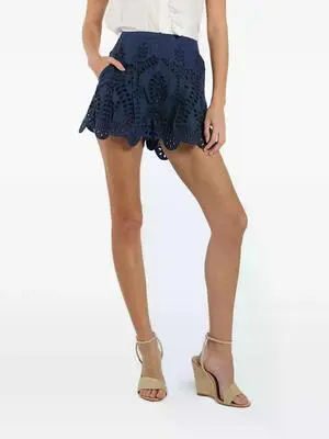 CHRISTY LYNN Charly Eyelet-embroidered Shorts