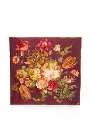 Kenzo Floral-print Scarf - Red