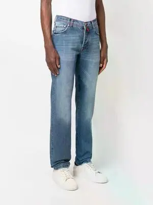 Kiton Mid-rise Straight-leg Jeans
