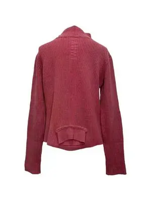 Rick Owens Ribbed Turtleneck Long Sleeve Sweater