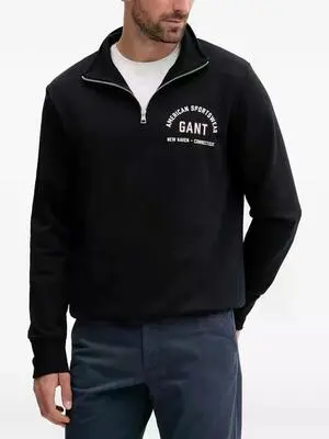 Gant Logo-print Quarter-zip Sweatshirt