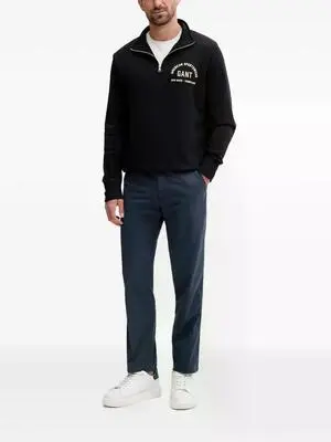 Gant Logo-print Quarter-zip Sweatshirt
