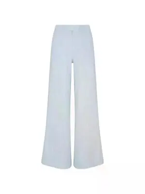 HEVRON Capri High-waisted Flared Trousers