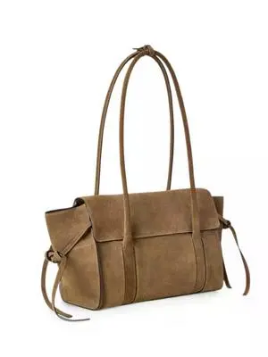 Mulberry Small Soft Bayswater Suede Shoulder Bag - Brown
