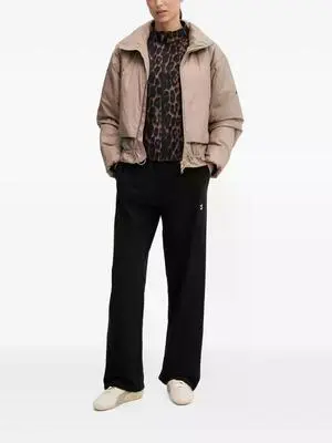 Adidas Leopard Print Zip-up Sweatshirt