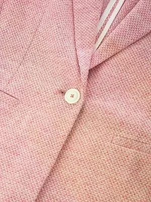 CIRCOLO 1901 Single-breasted Textured Blazer - Pink