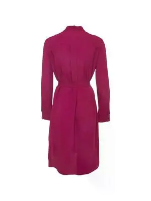 Gucci Crepe Midi Dress With Detachable Belt