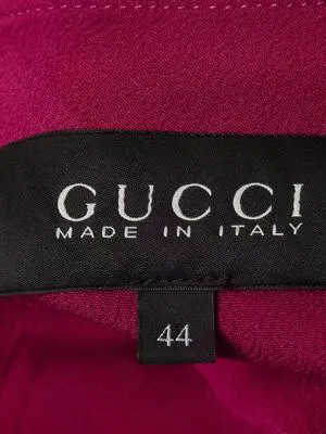 Gucci Crepe Midi Dress With Detachable Belt