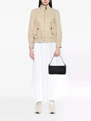 Fendi Zucchino Canvas Pochette Shoulder Bag