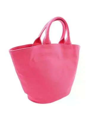 Prada Canvas Canapa Logo Satchel - Pink