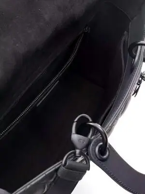 Dior Large Ultra Matte Calfskin Cannage Lady Satchel - Black