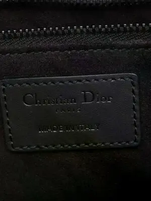 Dior Large Ultra Matte Calfskin Cannage Lady Satchel - Black