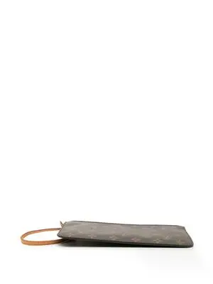 LOUIS VUITTON Monogram Canvas Pouch Clutch Bag - Brown