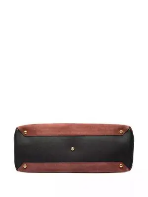 Burberry Suede And Calfskin Banner Satchel