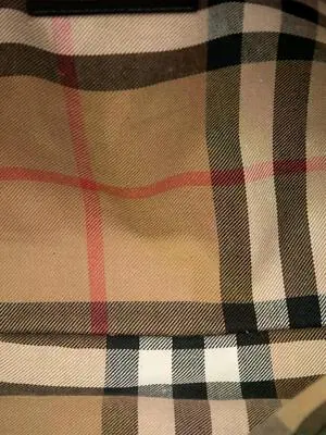 Burberry Suede And Calfskin Banner Satchel