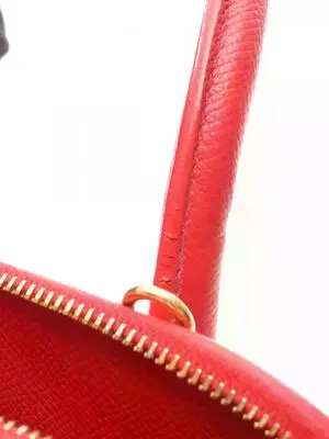 Balenciaga Ville Top Handle Satchel - Red