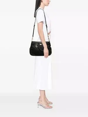 Prada Tessuto Satchel With Leather Trim