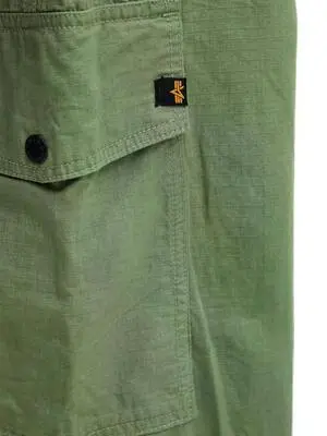 Alpha Industries Ripstop Wide-leg Trousers With Drawstring Cuffs