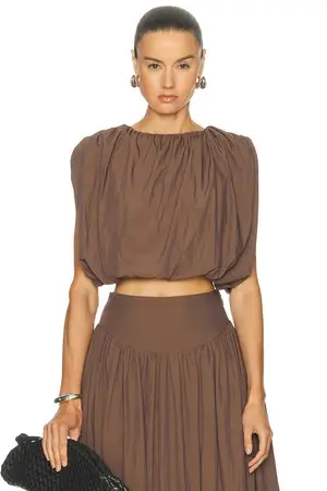 NICHOLAS Nadira Cropped Bubble Top