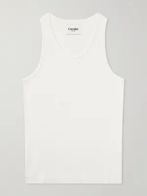 CORRIDOR Ribbed Cotton Tank Top