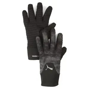 PUMA Everyday Running Warmcell Heat Insulation Running Gloves - Black