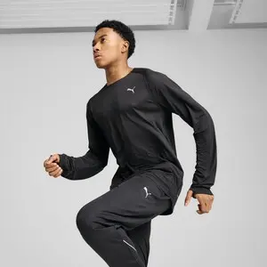 PUMA Cloudspun Ultra Soft Long Sleeve Running Top - Black