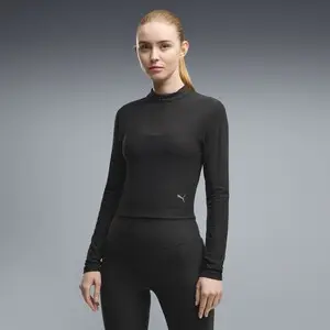 PUMA Cloudspun Ultra Soft Quarter-zip Training Top - Black