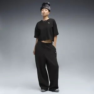 PUMA Essentials Slouchy Pintuck Pants - Black