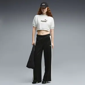 PUMA T7 Wide Leg Pants - Black