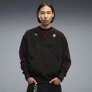 PUMA Scuderia Ferrari T7 Premium Crew Sweatshirt - Black