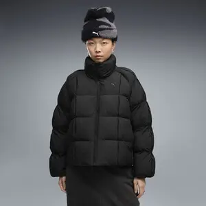 PUMA T7 Pleated Puffer Jacket - Black