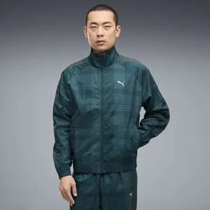 PUMA T7 Relaxed Tartan T7 Track Jacket - Blue