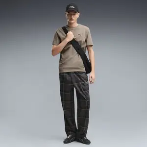 PUMA T7 Relaxed Tartan T7 Track Pants - Black