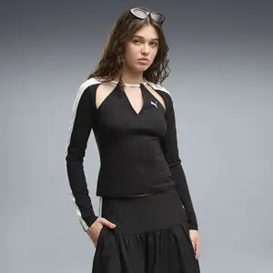 PUMA T7 Slim Long Sleeve Cut-out T-shirt Black