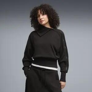 PUMA T7 Asymmetrical Zip Sweatshirt - Black