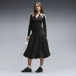 PUMA T7 Balloon Midi Skirt - Black