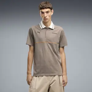 PUMA Mclaren Racing Jacquard Polo Shirt - Beige