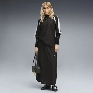 PUMA Lace Pack T7 Midi Skirt - Black