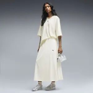 PUMA Lace Pack T7 Midi Skirt - White