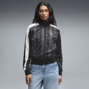 PUMA Snake Pack Printed Short T7 Track Jacket - Black