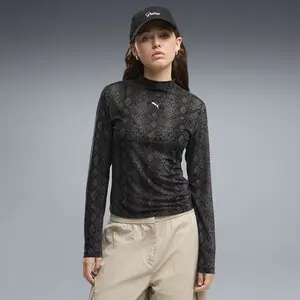 PUMA Snake Pack Printed Mesh T-shirt - Black