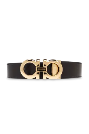 FERRAGAMO Leather Belt - Black