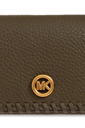 Michael Kors Leather Wallet With Logo