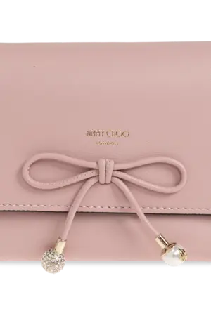 JIMMY CHOO Leather Wallet With Logo