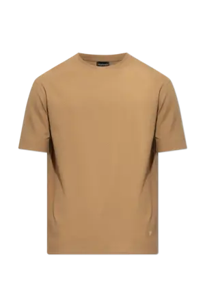 Emporio Armani T-shirt With Logo - Brown