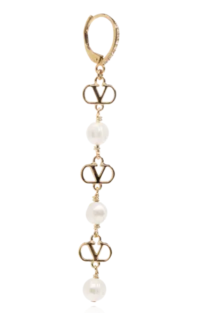 Valentino Garavani Long Earrings With Glass Pearls