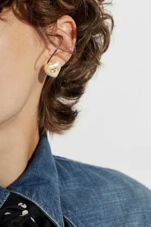 Valentino Garavani Logo Heart Earrings