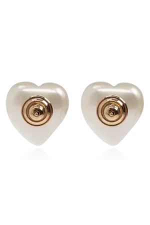 Valentino Garavani Logo Heart Earrings