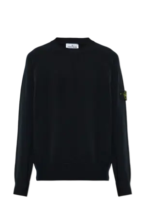 Stone Island Wool Sweater - Black