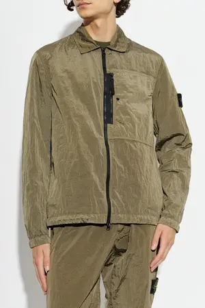 Stone Island Jacket With Logo Patch